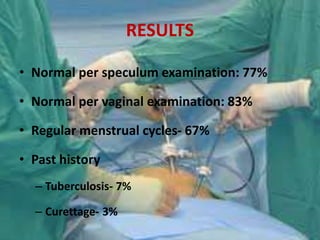 Assessment of infertility using hystero laparoscopy | PPTX