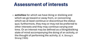 Assessment of interest.pdf swwwewewewewhen | PDF