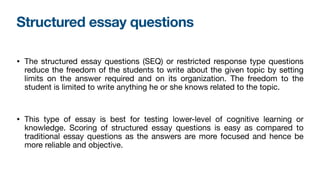 Assessment of knowledge | PDF