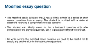Assessment of knowledge | PDF