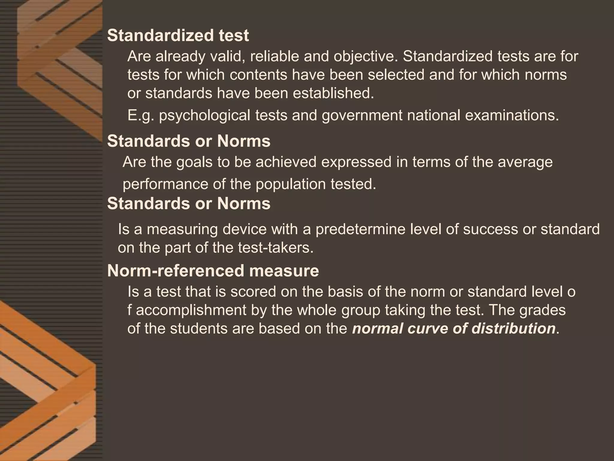 Assessment of learning | PPTX | Standardized Testing | Educational ...