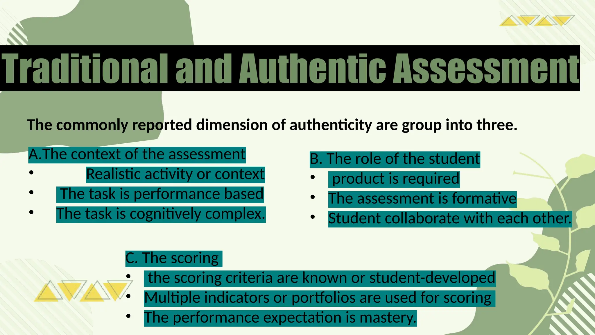 ASSESSMENT OF LEARNING 2 that can help future educators. | PPTX
