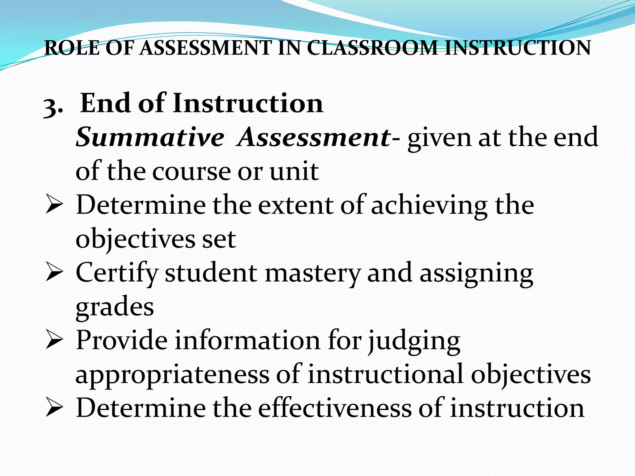 Assessment of learning 1 | PPTX