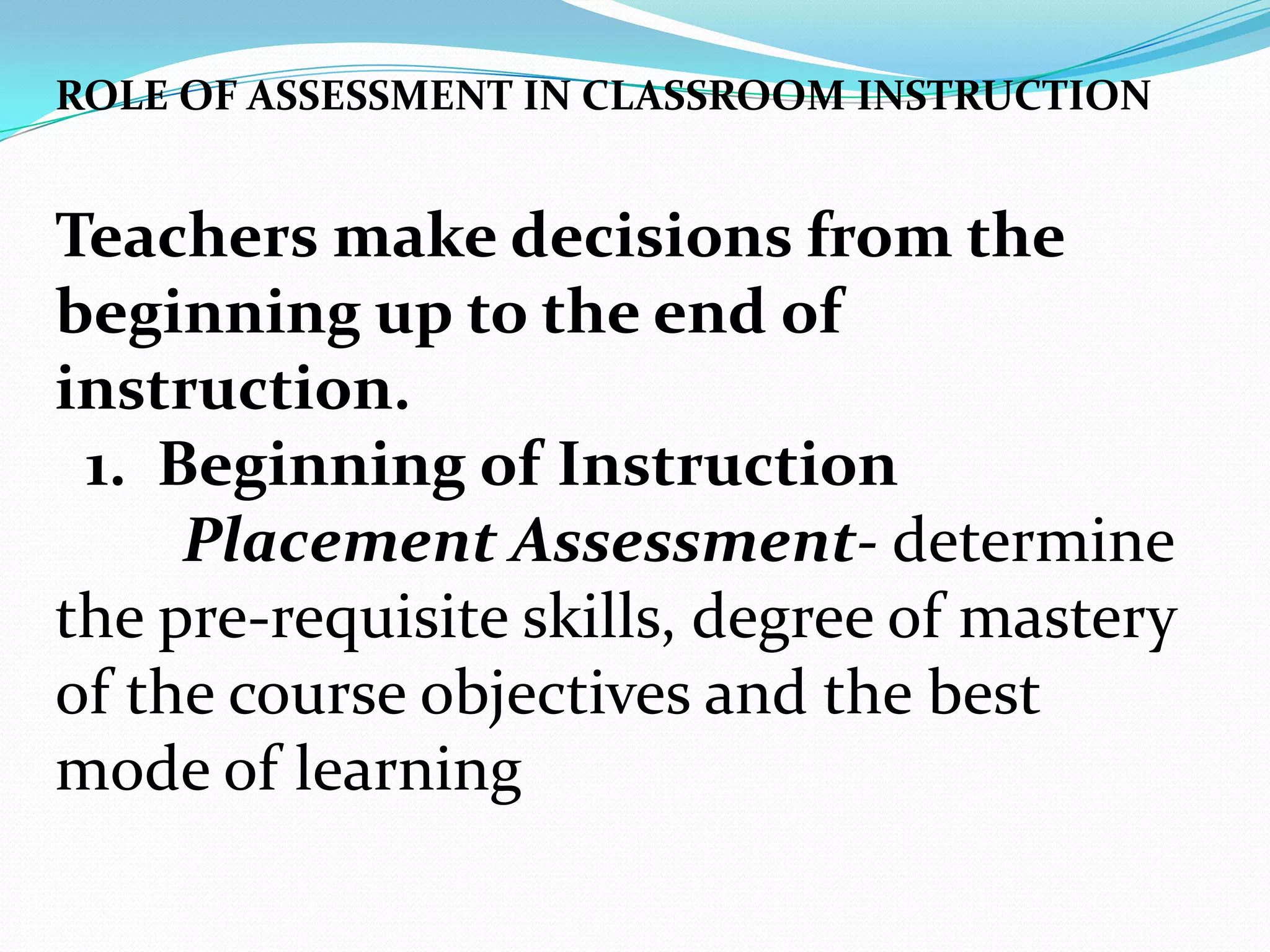 Assessment of learning 1 | PPTX