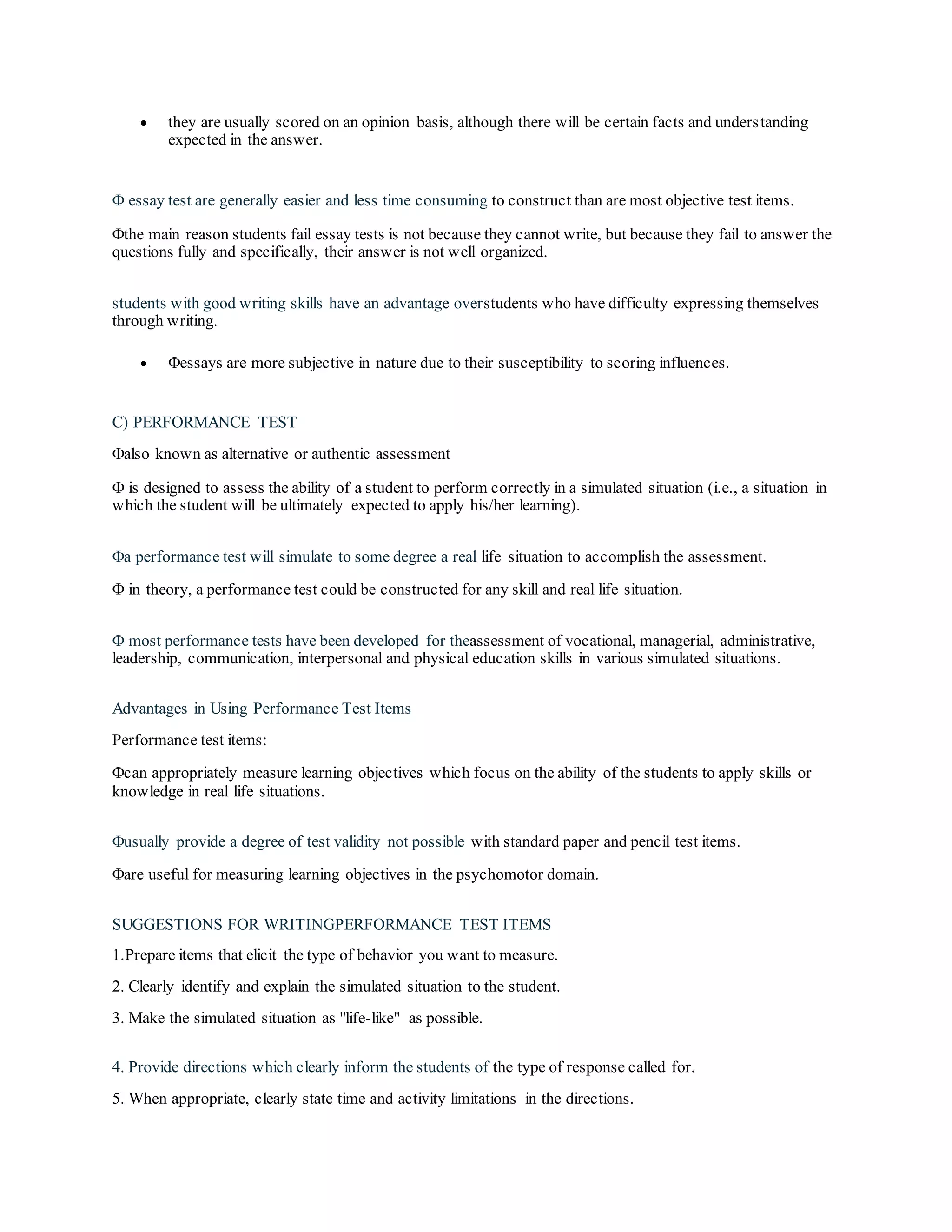 Assessment of learning 1 | DOCX