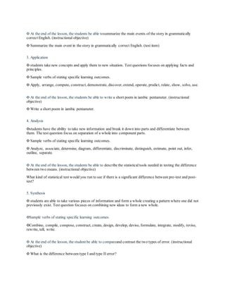 Assessment of learning 1 | DOCX