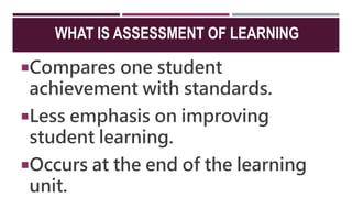 Assessment of Learning 2 (assessment).pptx