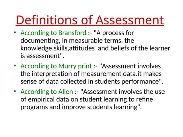 Assessment of learning and for learning ppt by Anusha TM.pptx