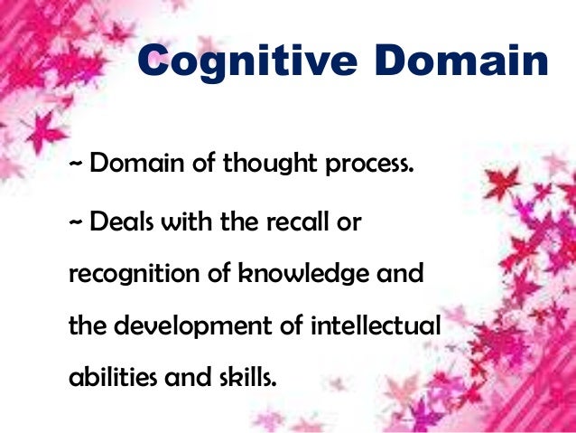 Assessment of learning in the cognitive domain