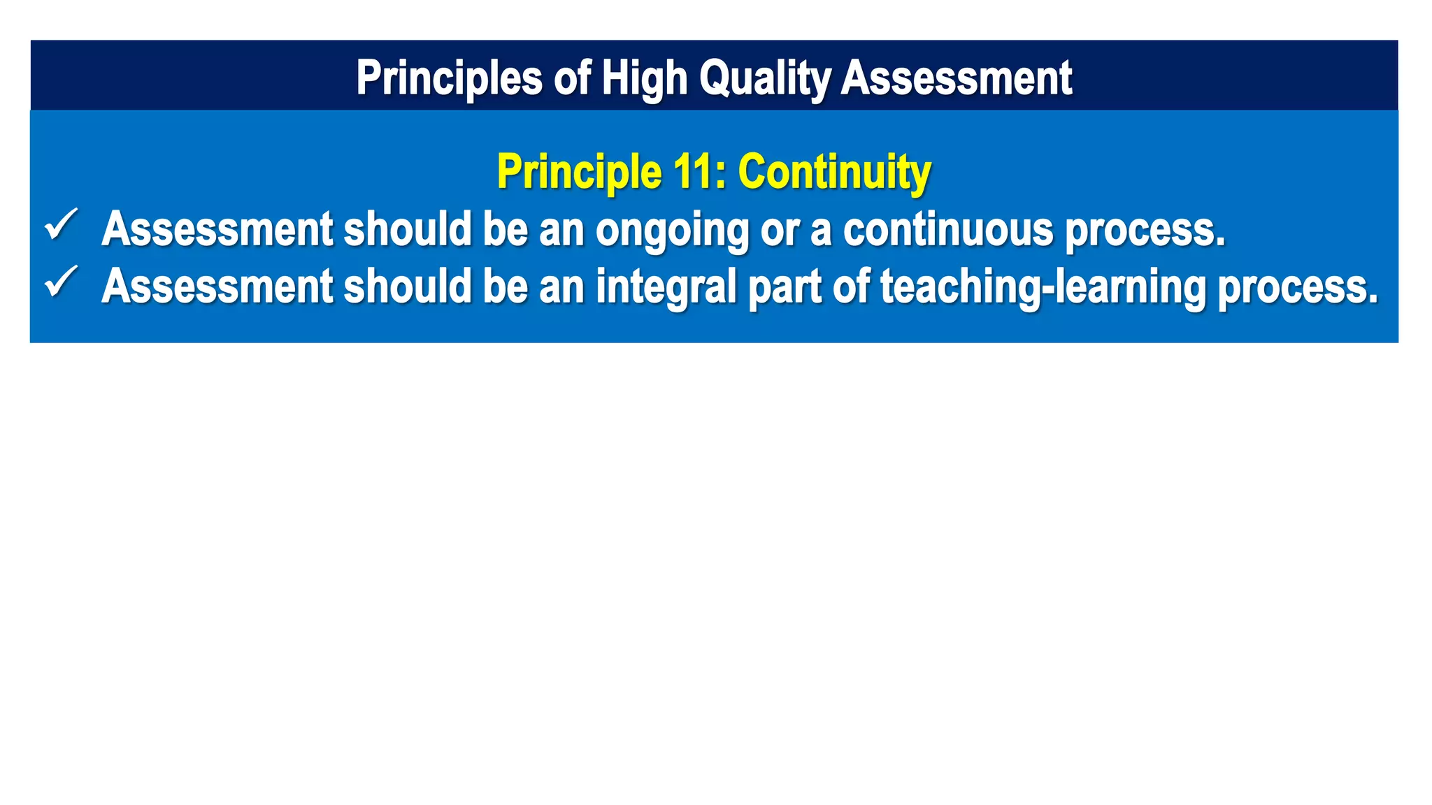 ASSESSMENT OF STUDENT LEARNING | PPTX