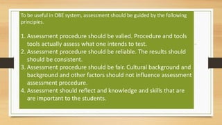 Assessment of learning outcomes in OBE | PPTX | Educational Assessment ...