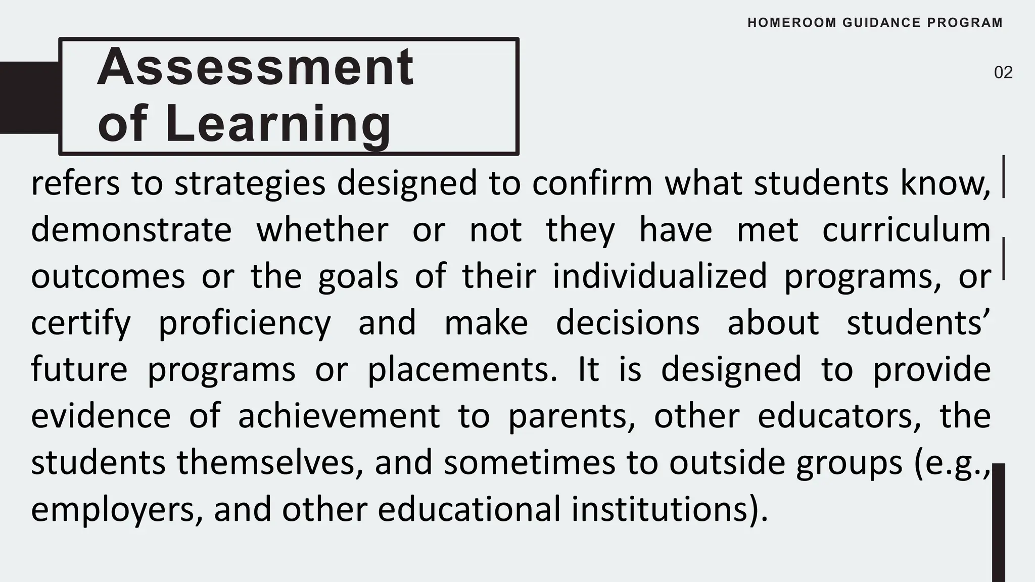 Assessment of learning PPT- With Notes - Copy.pptx