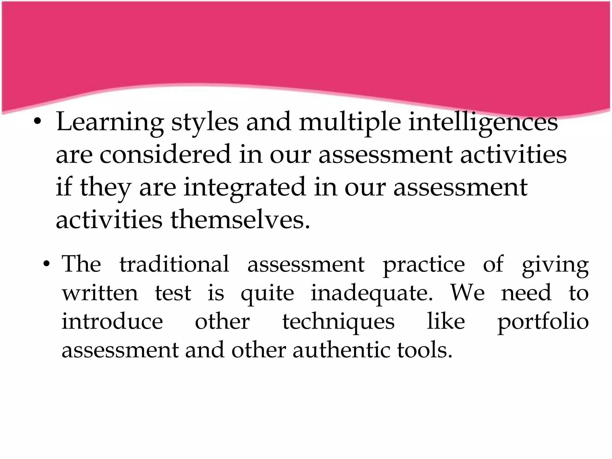 Assessment of Learning | PPTX