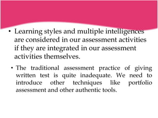 Assessment of Learning | PPTX