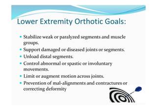 Assessment of lower extermity for prescription of orthoses | PDF