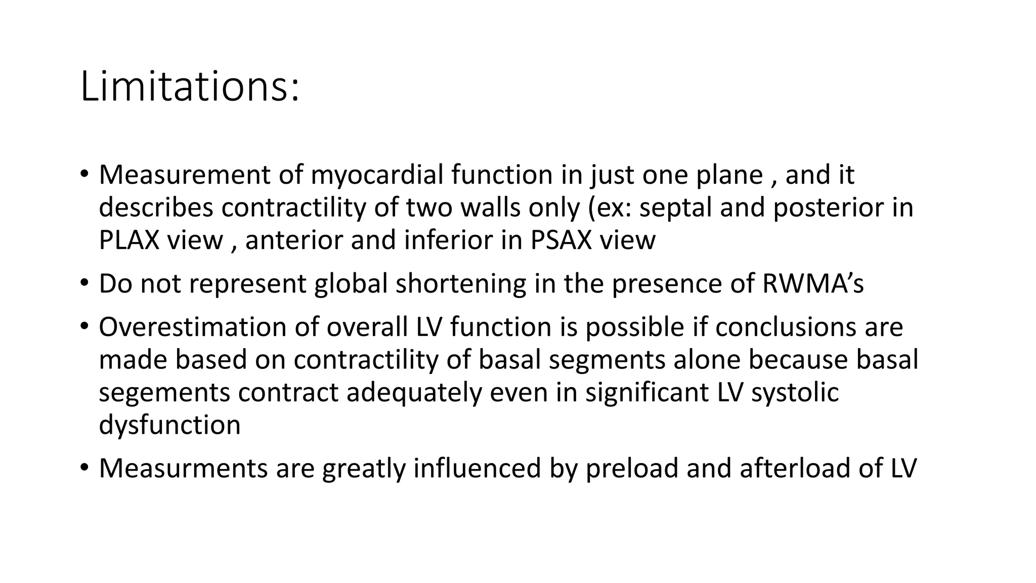 assessment of lv systolic function by echocardiographypptx | PPTX