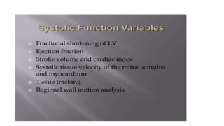 assessment of lv systolic function by echocardiographypptx | PPTX