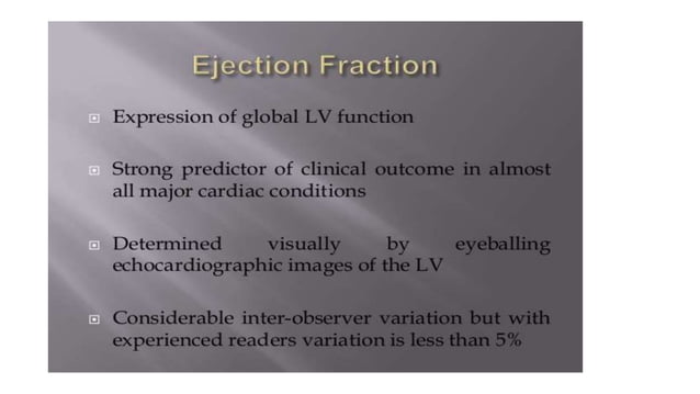 assessment of lv systolic function by echocardiographypptx | PPT