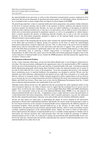 Assessment of maternal health intervention programme of delta state ...