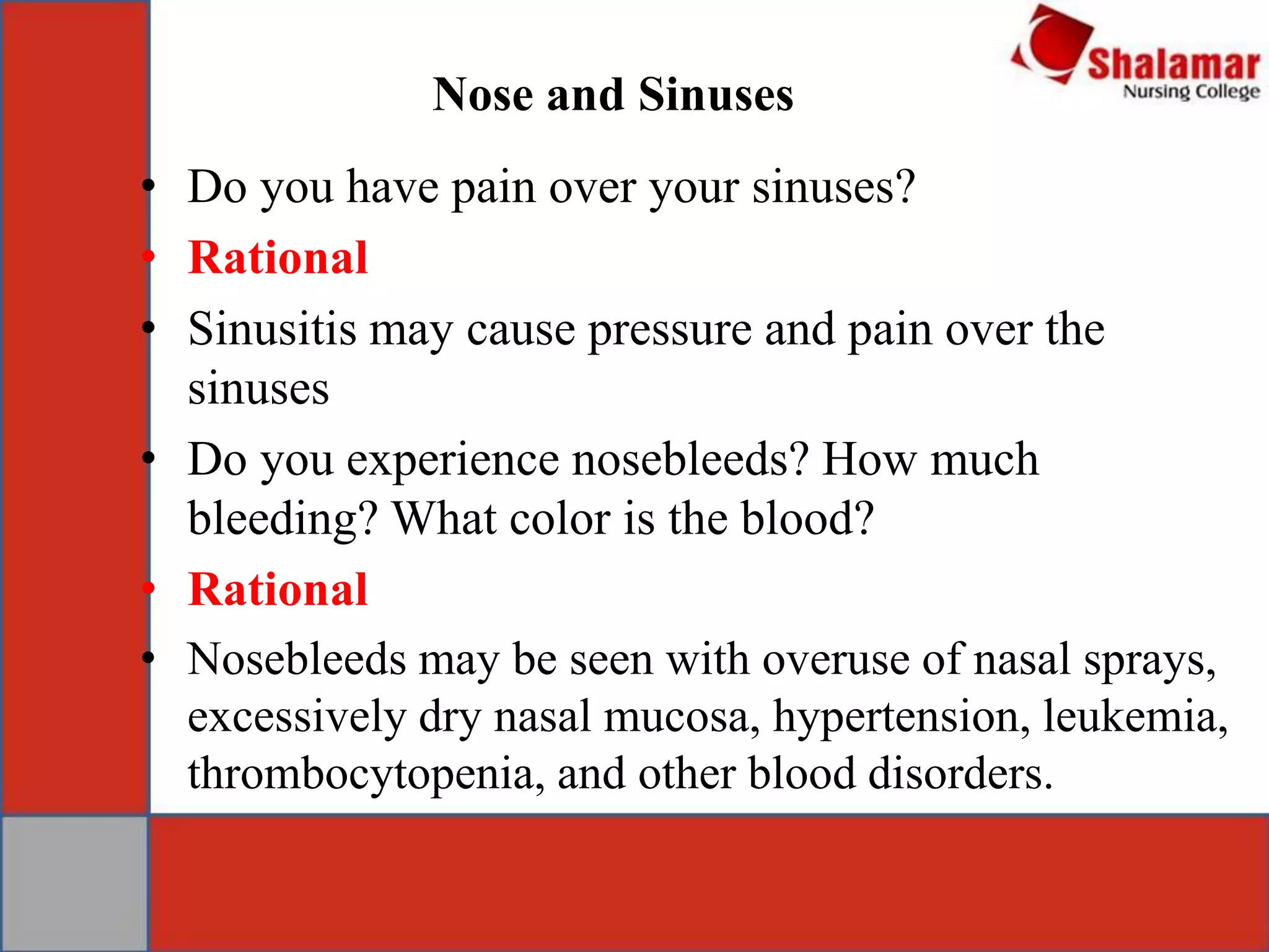 Assessment of Mouth &Pharynx | PDF