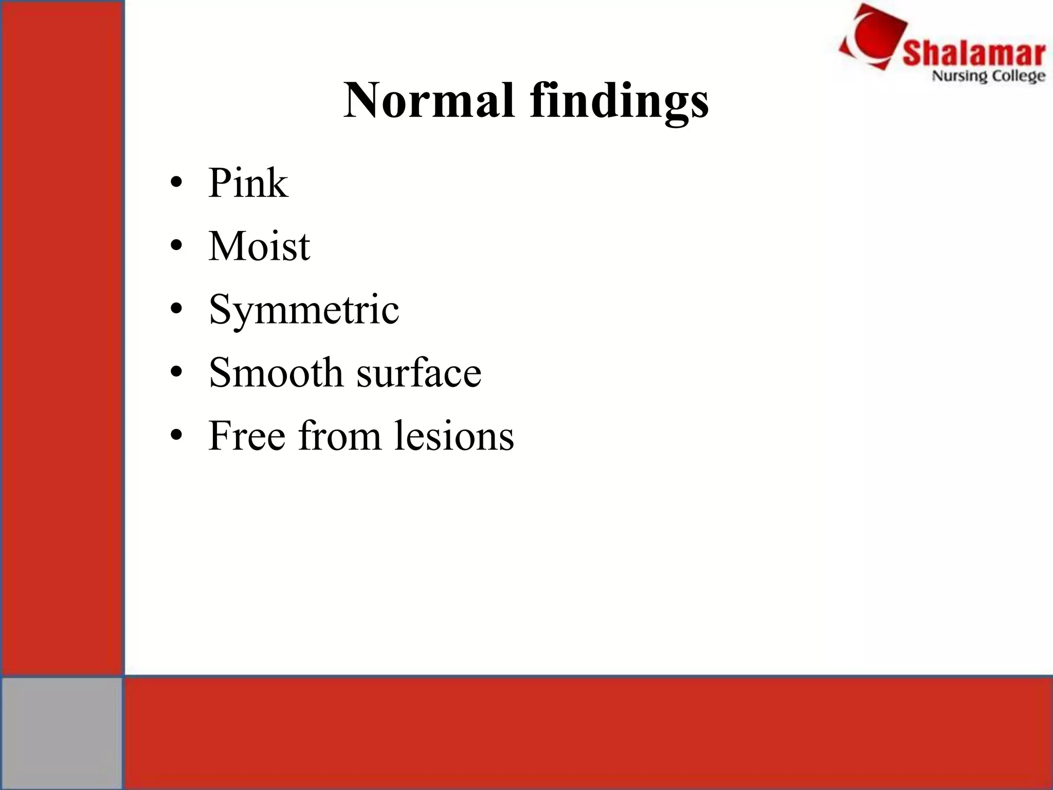 Assessment of Mouth &Pharynx | PDF