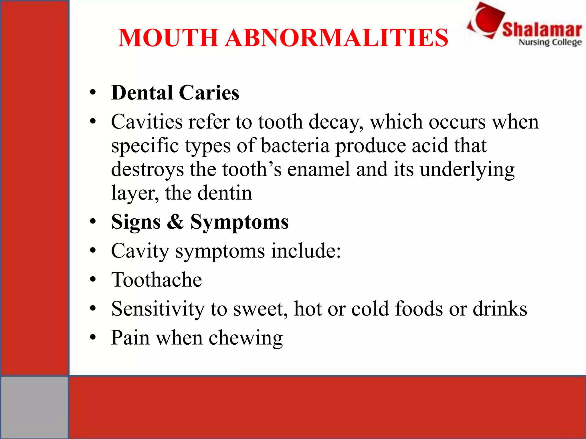Assessment of Mouth &Pharynx | PDF