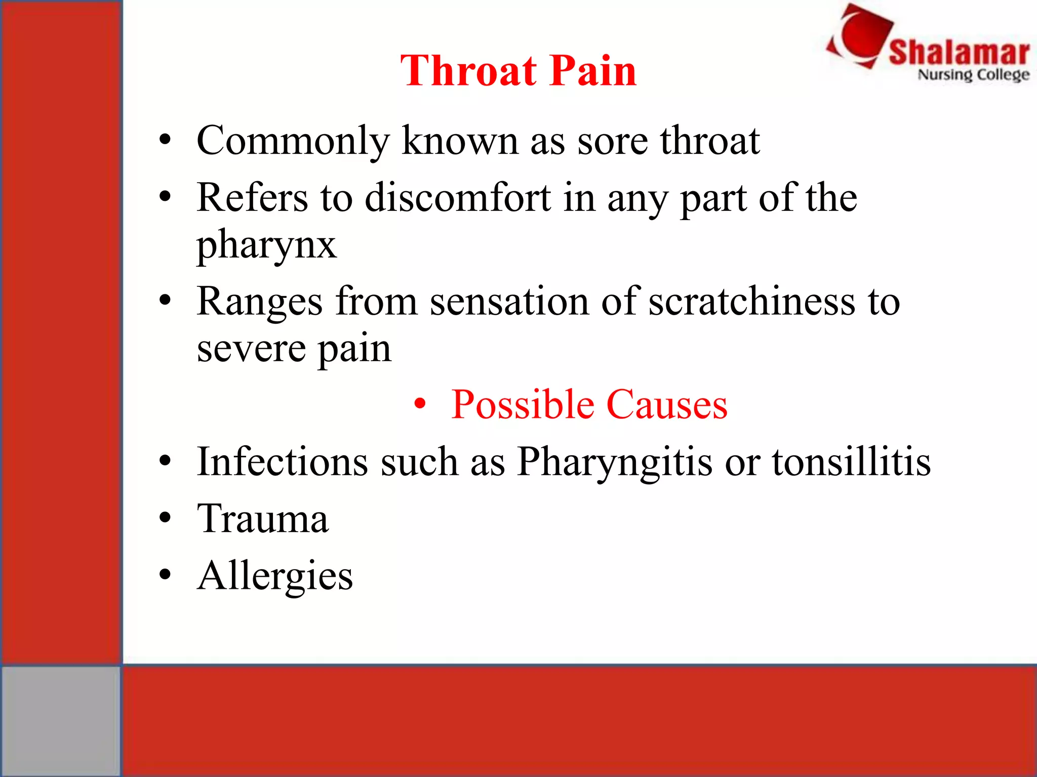 Assessment of Mouth &Pharynx | PDF