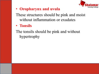 Assessment of Mouth &Pharynx | PDF