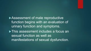 NURSING ASSESSMENT – HISTORY AND PHYSICAL ASSESSMENT OF MALE ...
