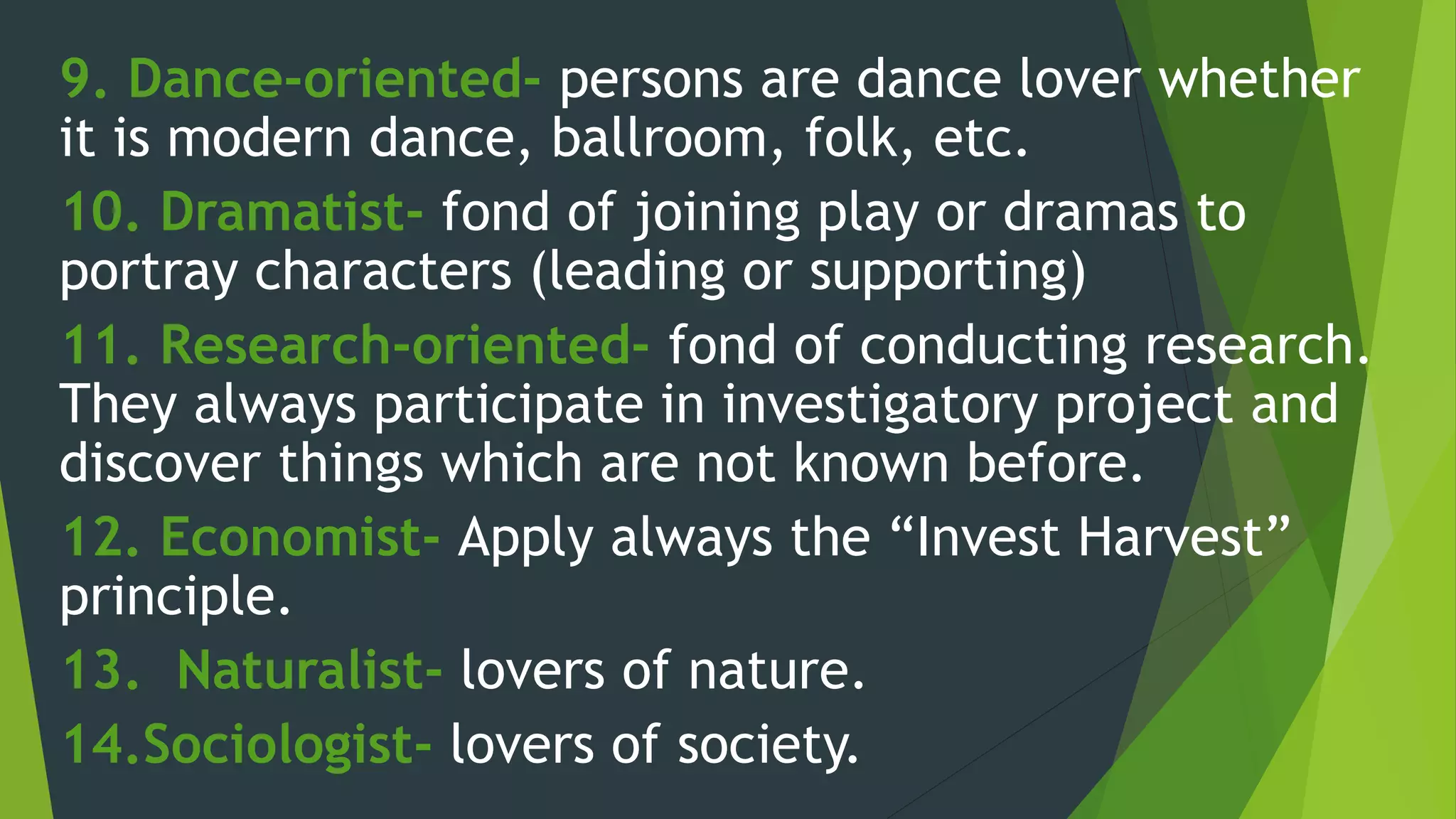 Assessment of multiple talents | PPTX