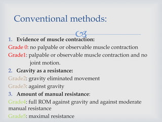 Assessment of muscle power | PPTX