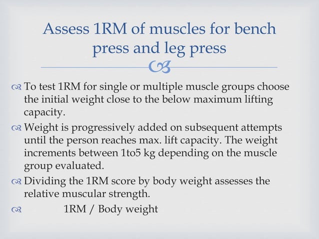 Assessment of muscle power | PPTX