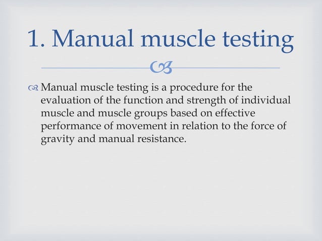 Assessment of muscle power | PPTX
