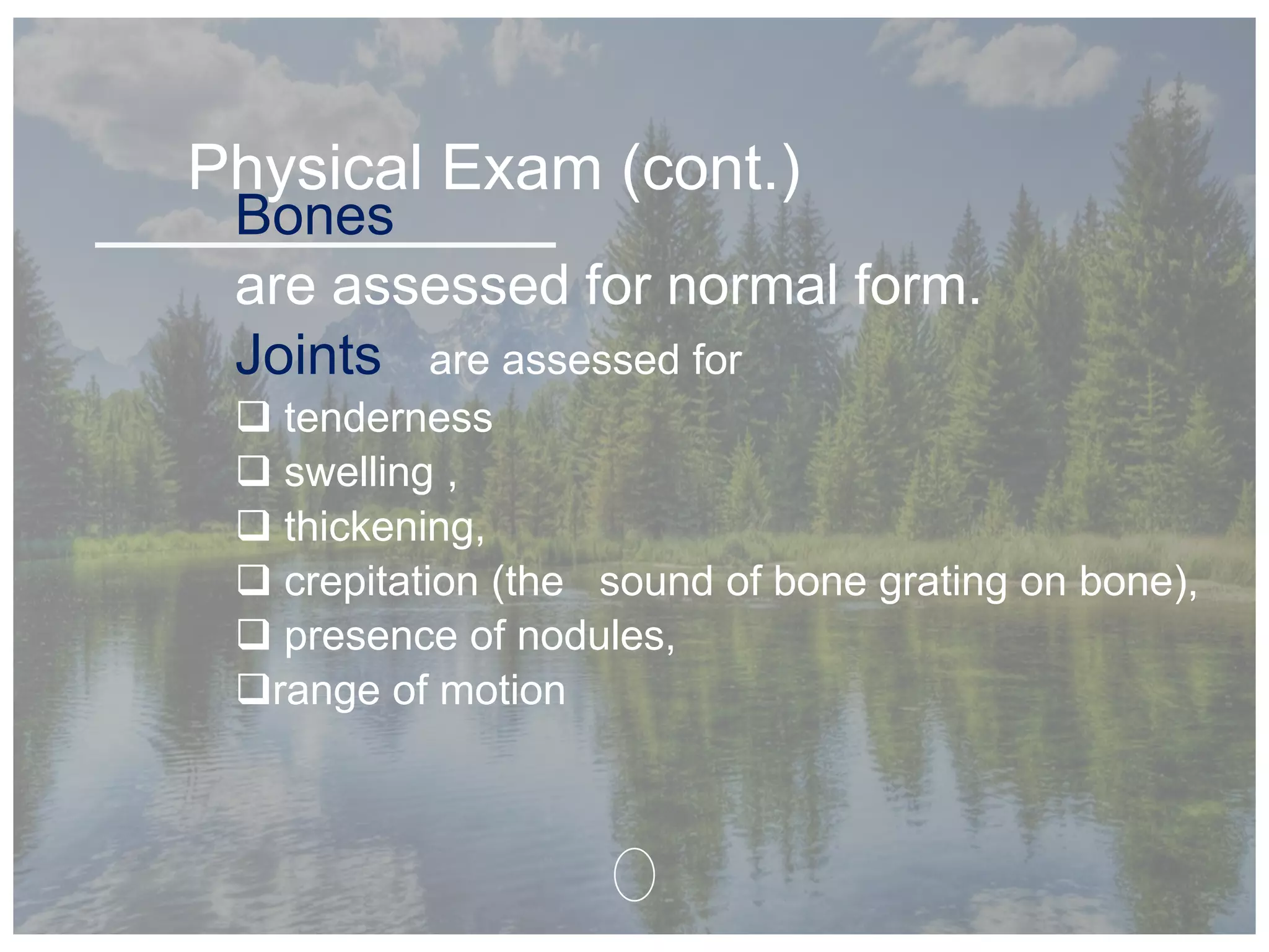 Assessment of musculoskeletal system | PPT