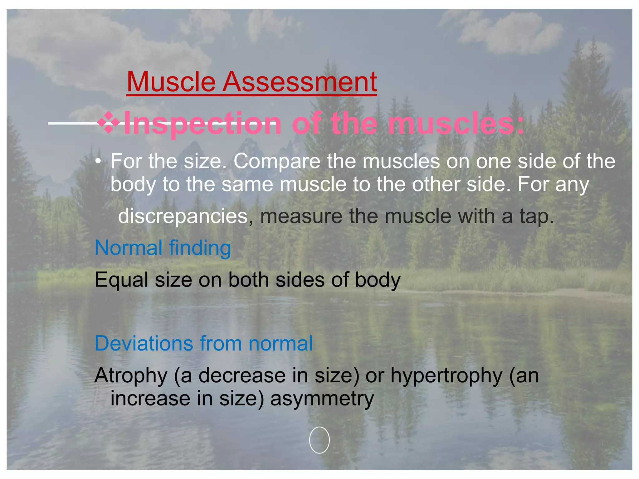 Assessment of musculoskeletal system | PPT
