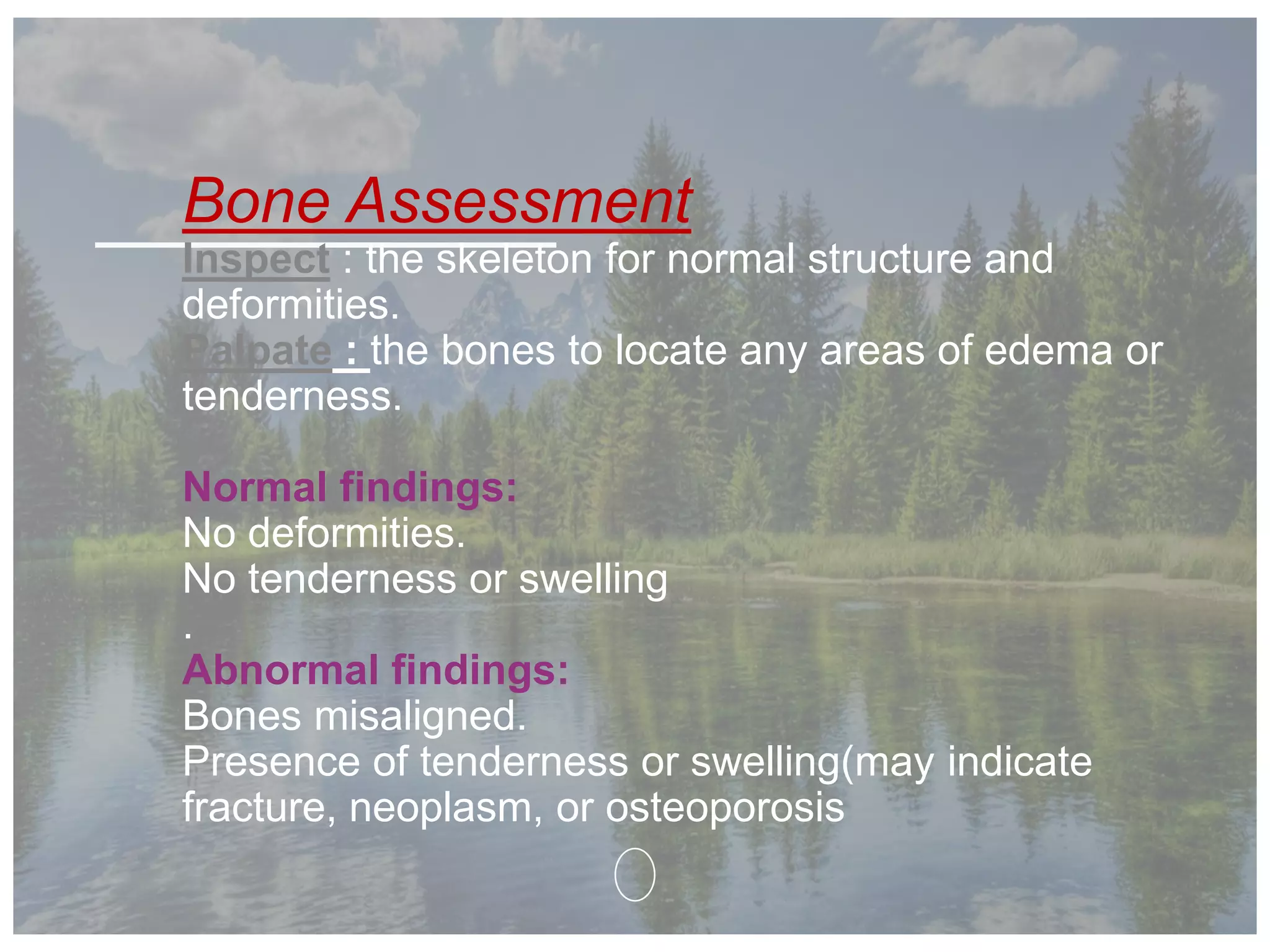 Assessment of musculoskeletal system | PPT