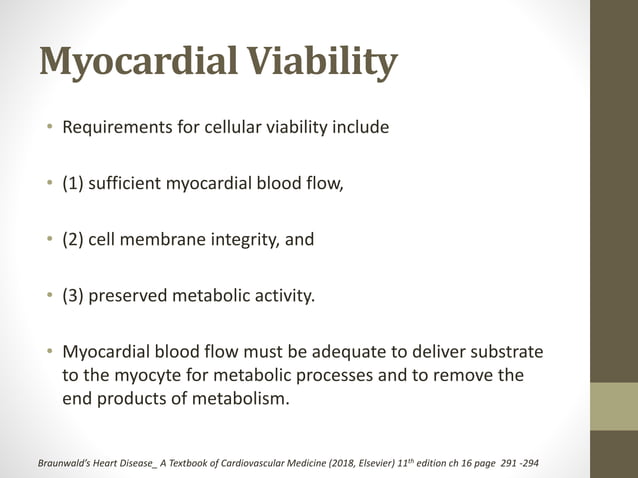 Assessment of myocardial viability | PPTX