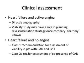 Assessment of myocardial viability | PPTX