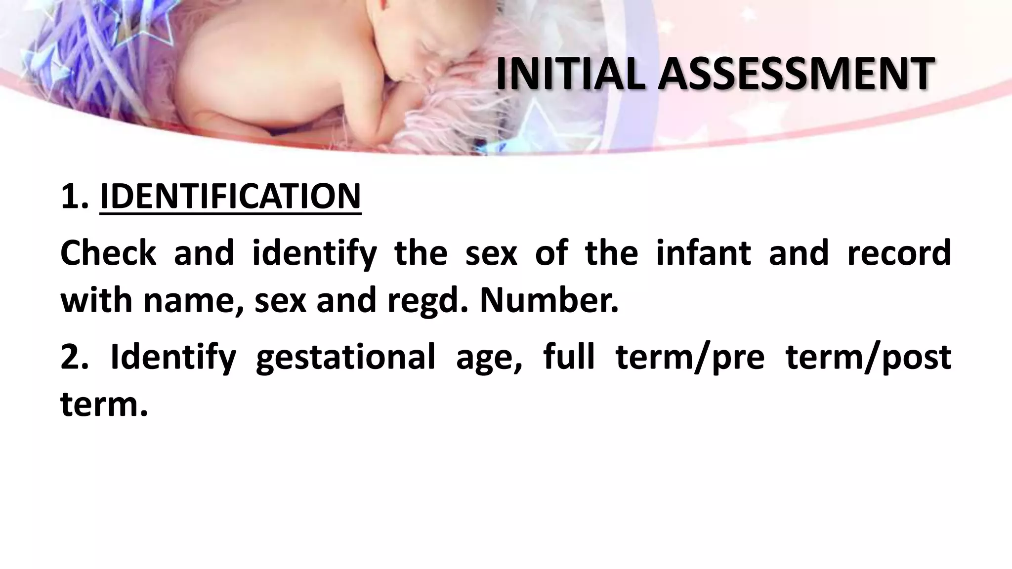 Assessment of newborn | PPTX