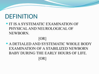 ASSESSMENT OF NEWBORN IN Child health nursing .pptx