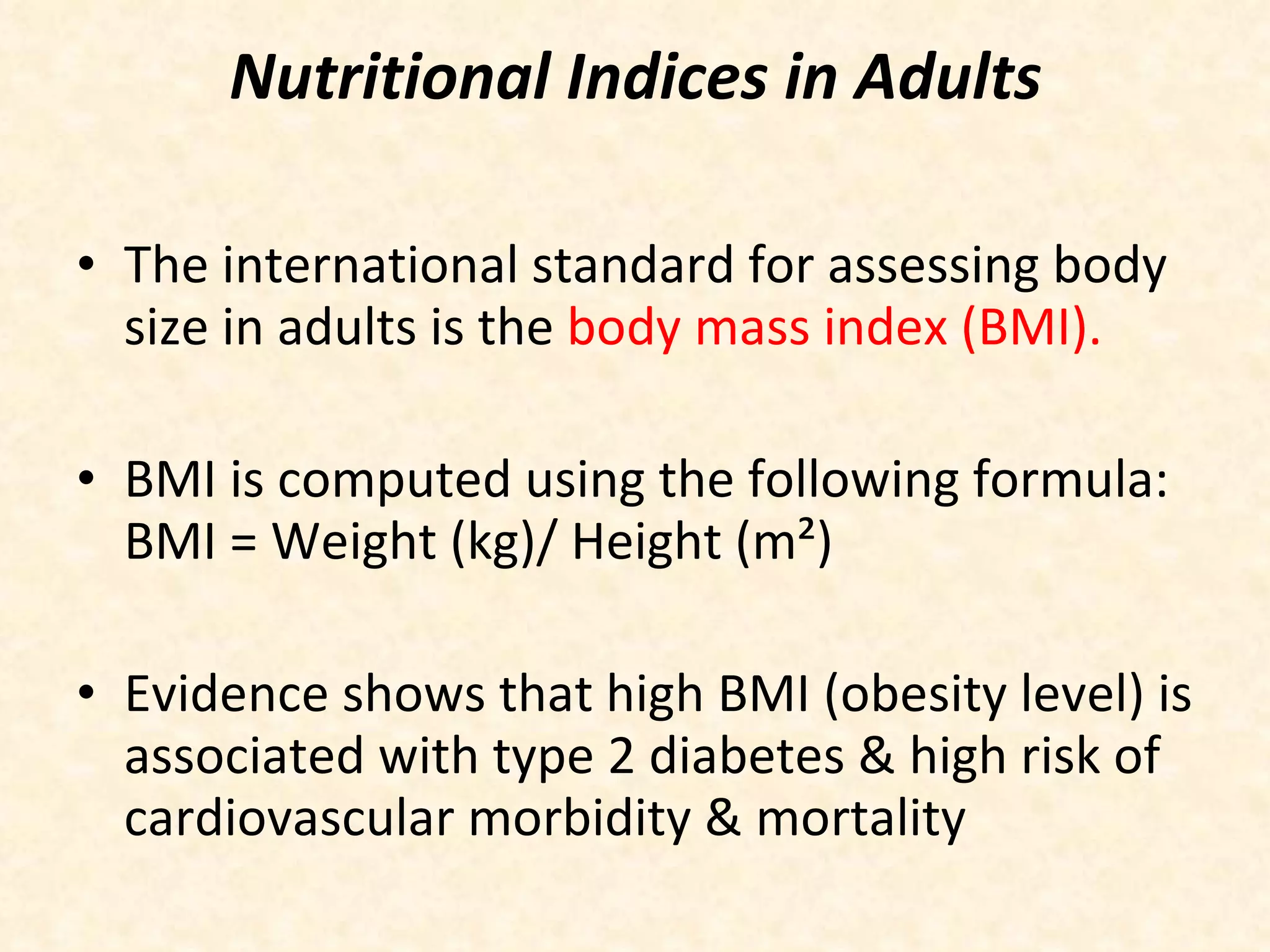 Assessment Of Nutritional Status | PPT