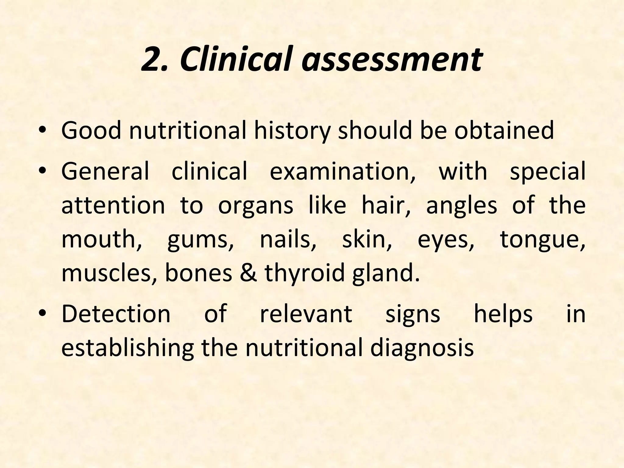 Assessment Of Nutritional Status | PPT