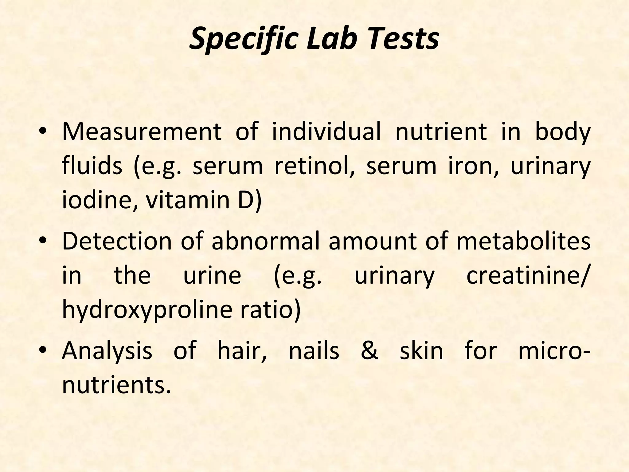 Assessment Of Nutritional Status | PPT