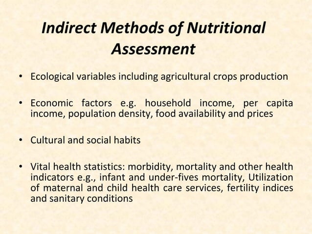 Assessment Of Nutritional Status | PPT | Nutrition | Healthy Living