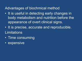 Assessment of nutritional status and nutritional history | PPTX