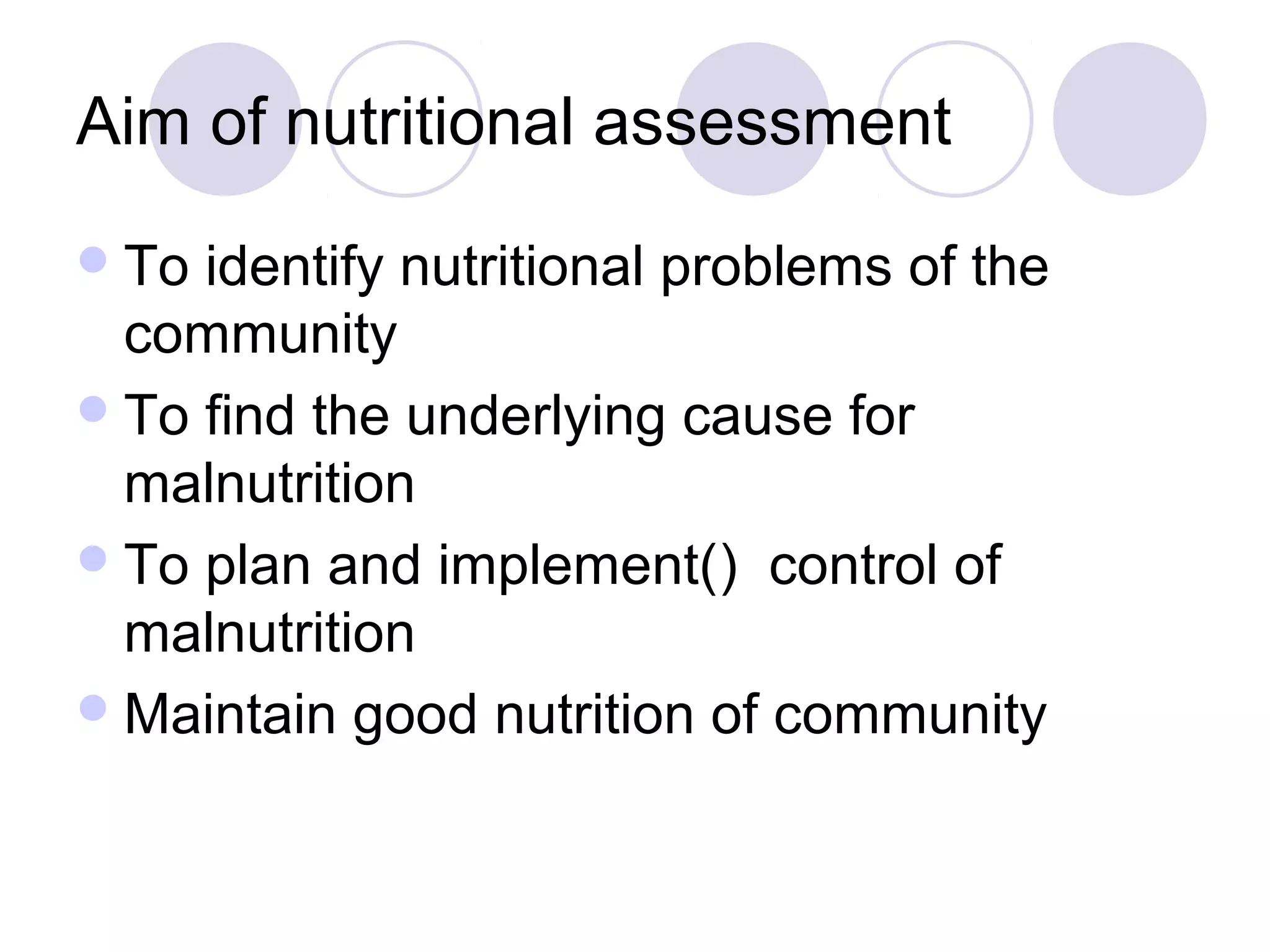 Assessmentof nutritional status | PPT