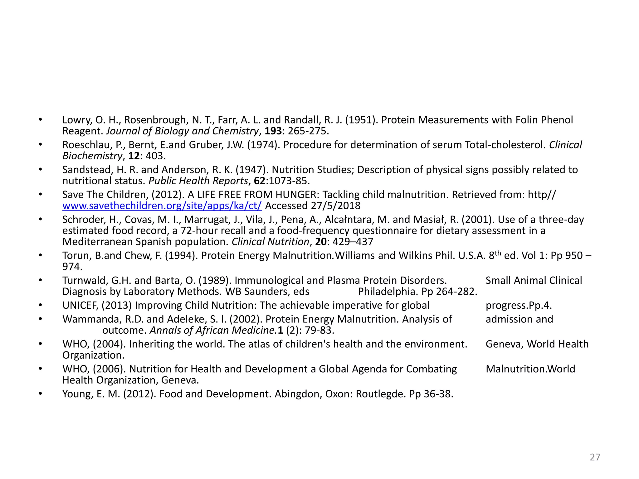 Assessment of nutritional status of children under five | PPTX