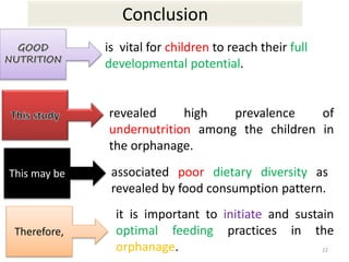 Assessment of nutritional status of children under five | PPTX