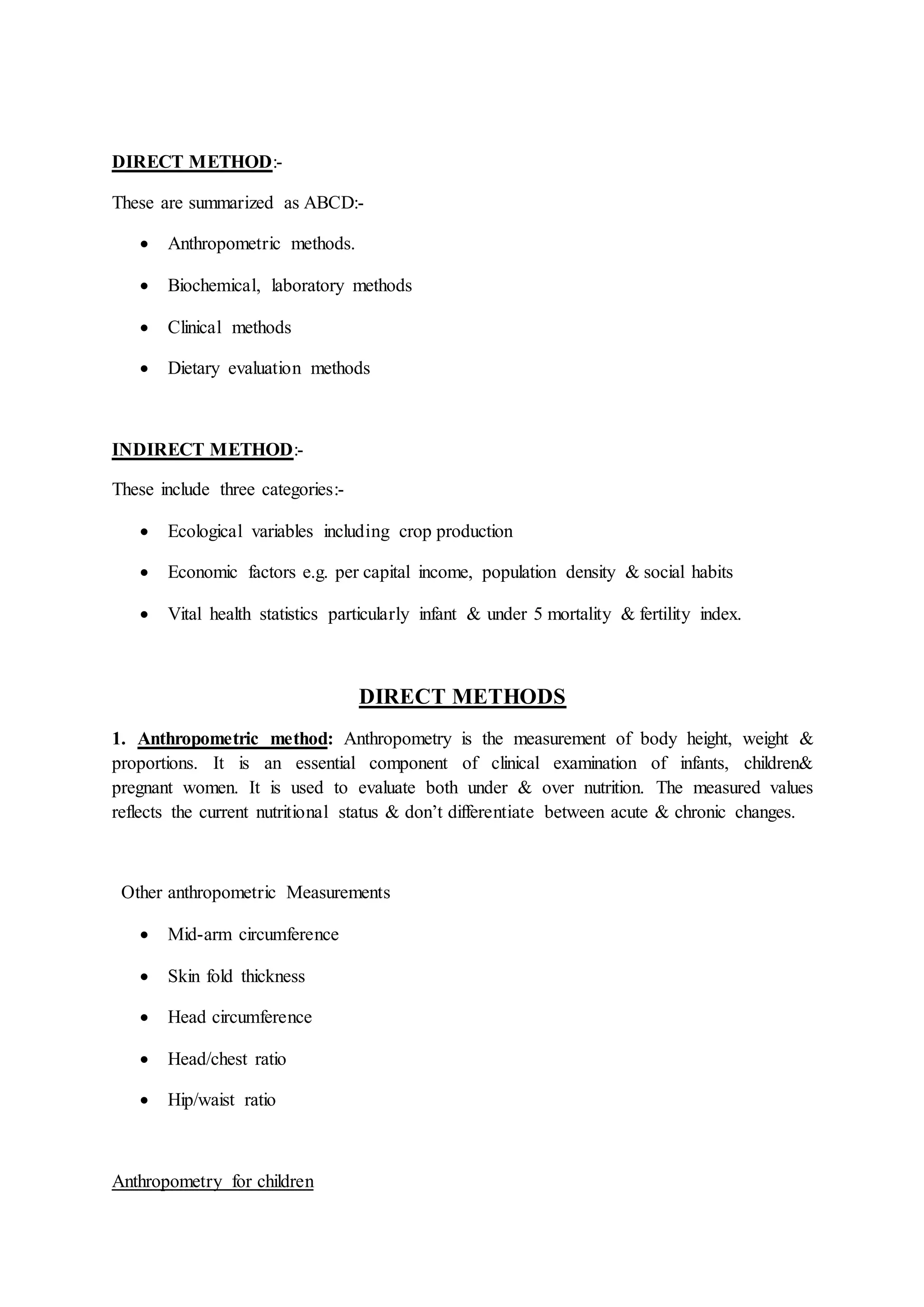 Assessment of nutritional status | DOC