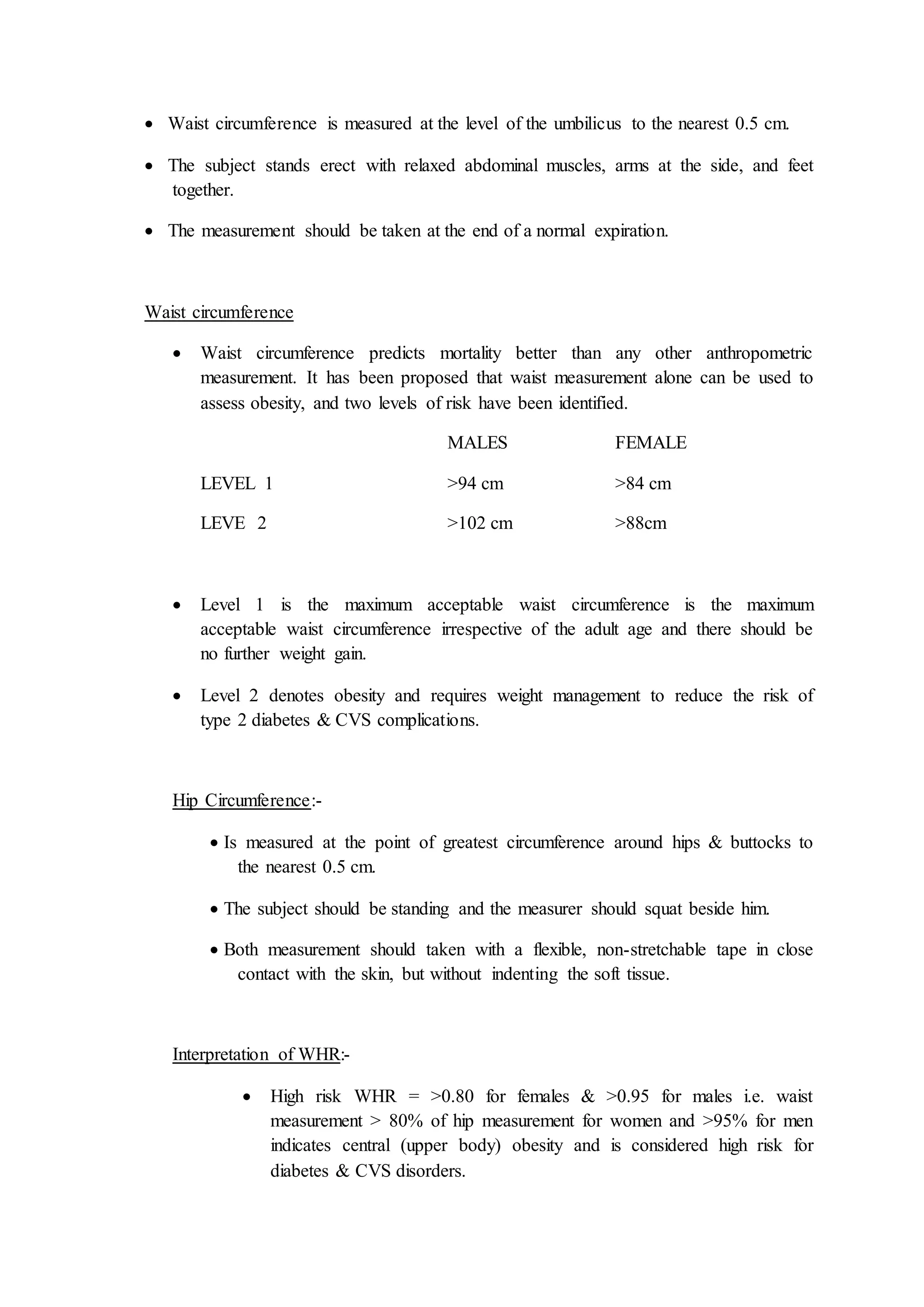 Assessment of nutritional status | DOC